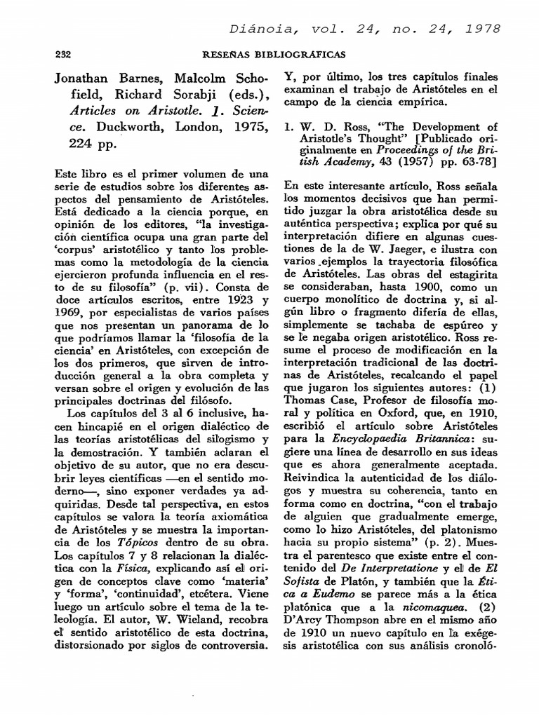 Jonathan Barnes Malcolm Schofield Richar | PDF | Aristóteles | Prueba matemática