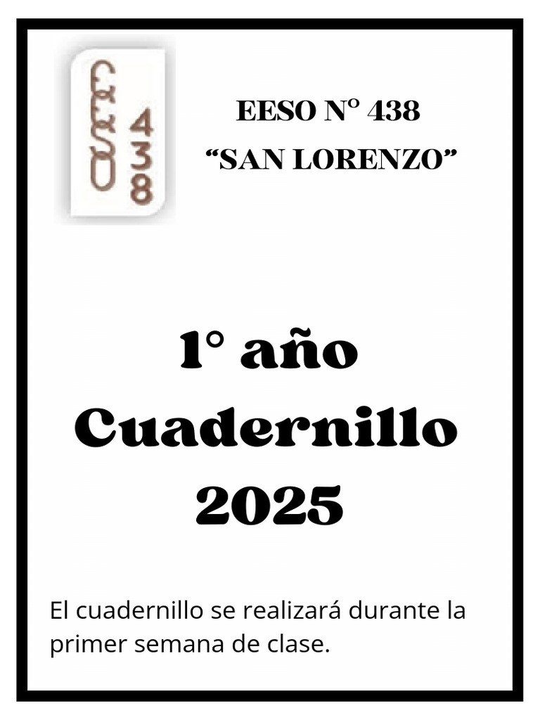 Cuadernillo Ingreso 1° Año 2025 E.E.S.O. | PDF | Ecuador | Ritmo