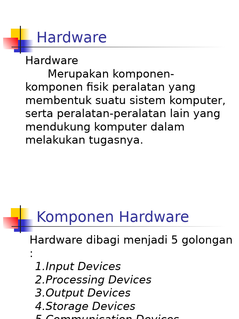 Materi Hardware Dan Software PPT - PPT 20240925 082701 0000 | PDF