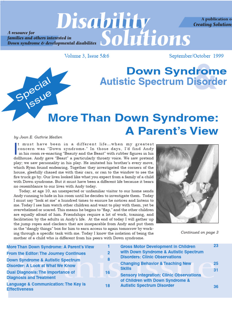 DS-Autism-Disability-Solutions | PDF | Autism | Mental Disorder