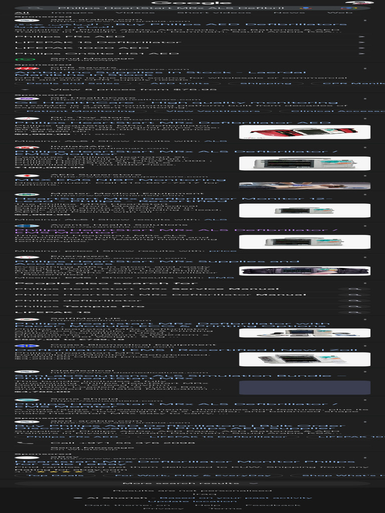 Philips HeartStart MRX ALS Defibrillator EMS Monitor Price - Google ...