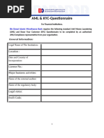 Wolfsberg Questionnaire 2018 | PDF | Money Laundering | Financial Services