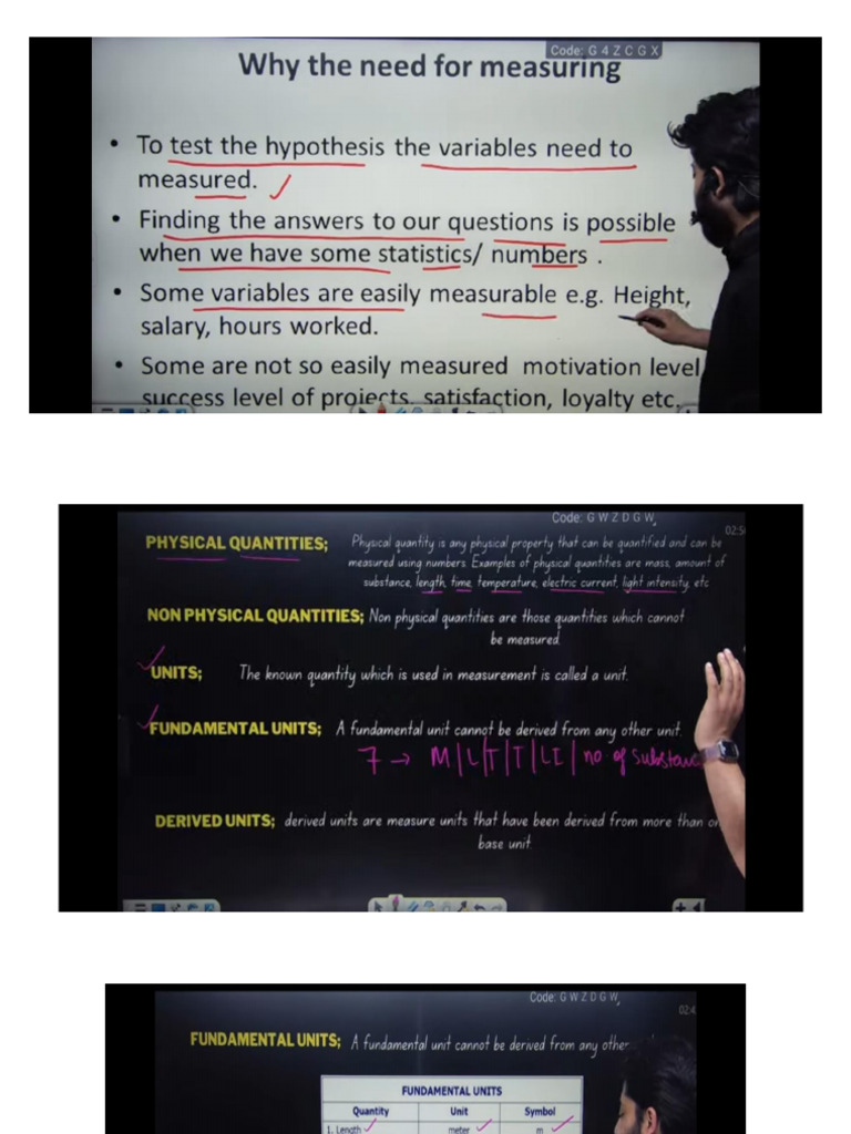Unit and Dimension Lecture Notes | PDF