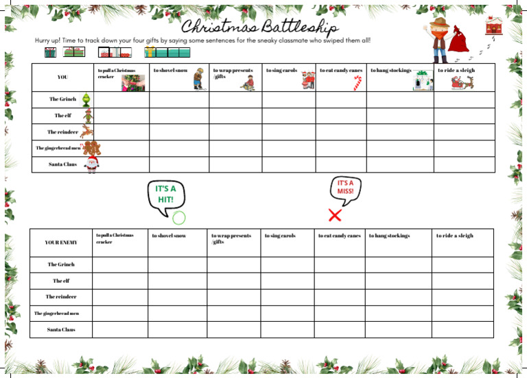 Christmas Battleship | PDF