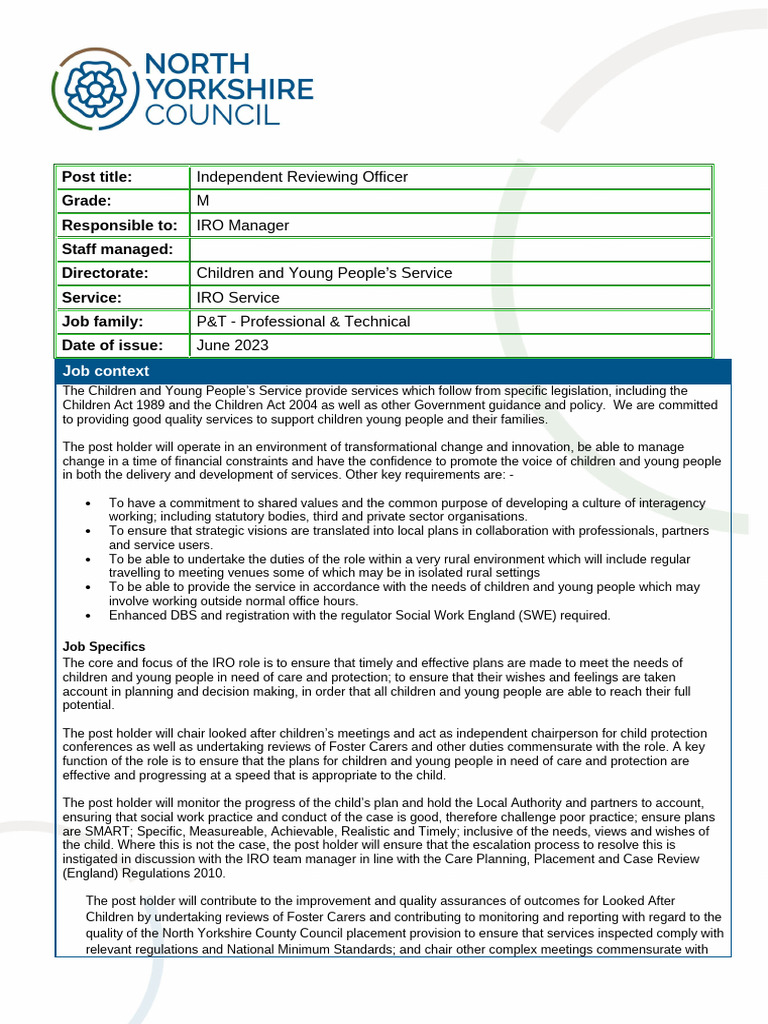 Independent Reviewing Officer Grade M JF PT S 3079a.cyp | PDF ...
