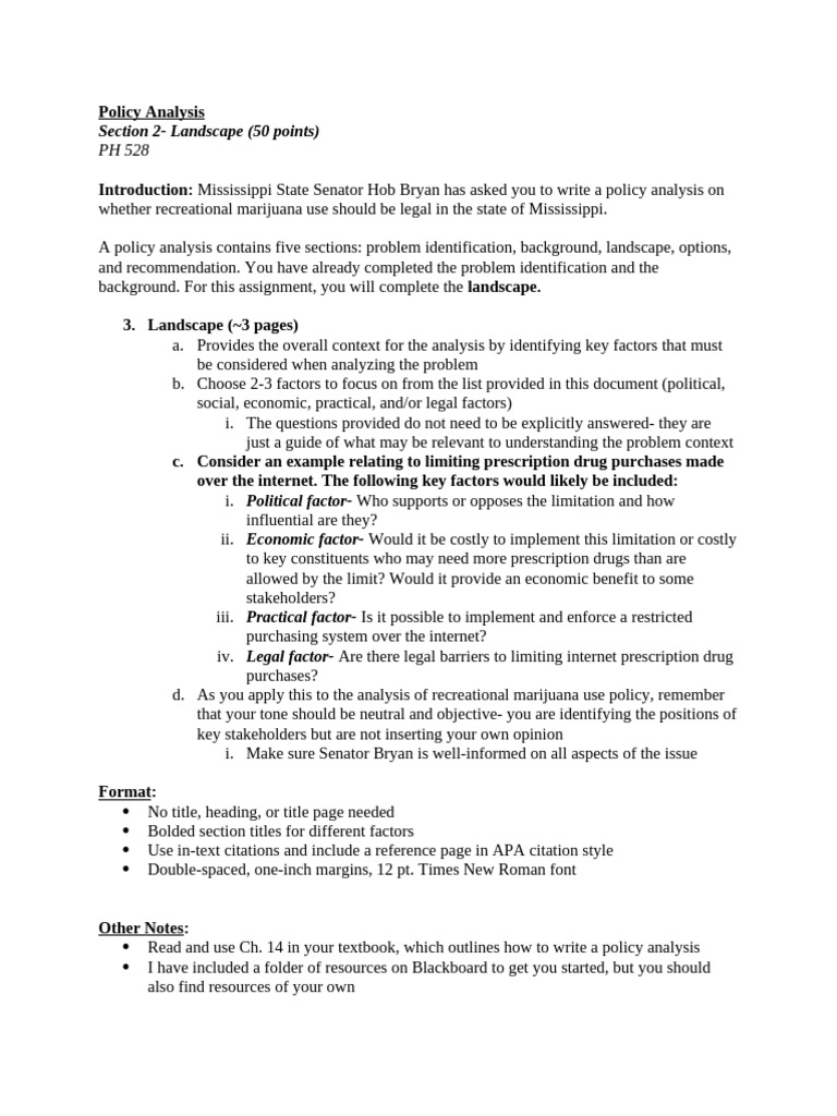 PolicyAnalysis Section3 | PDF | Policy | Citation