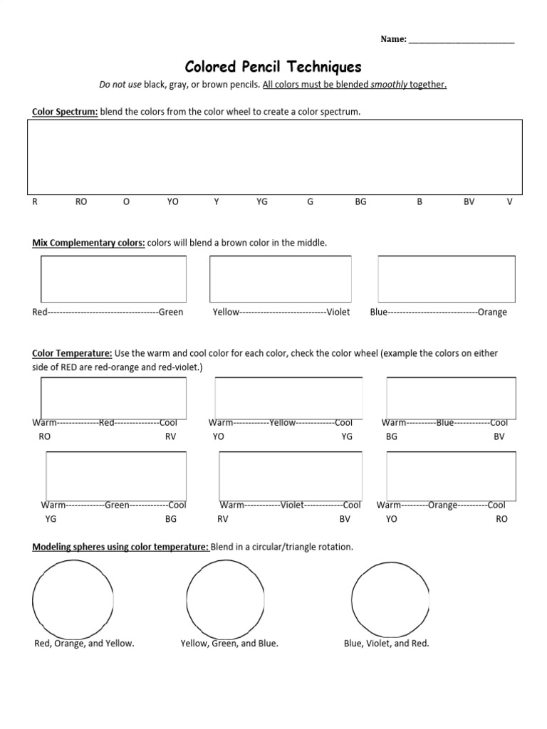 Colored Pencil Techniques: Do Not Use Smoothly | PDF