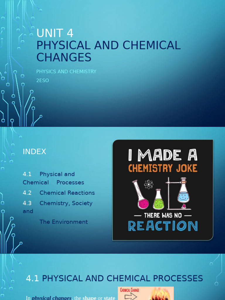 Unit 4 Physical and Chemical Changes | PDF