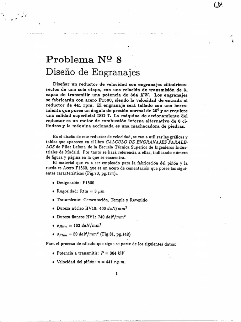 Diseño de Engranajes | PDF