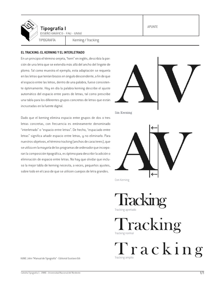 5 Kerning Tracking | PDF