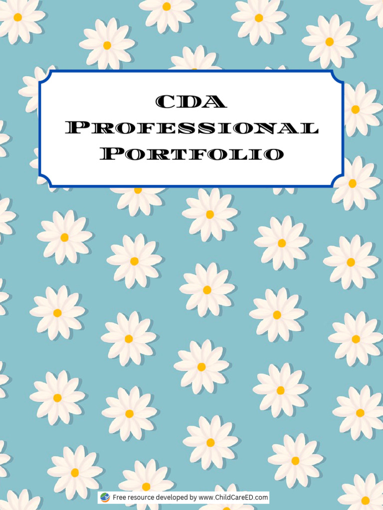 CDA Professional Portfolio Resources | PDF
