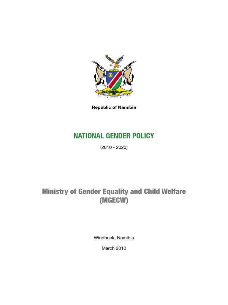 Namibia Gender 2010-2020 En-1 | PDF | Gender Studies | Gender Equality