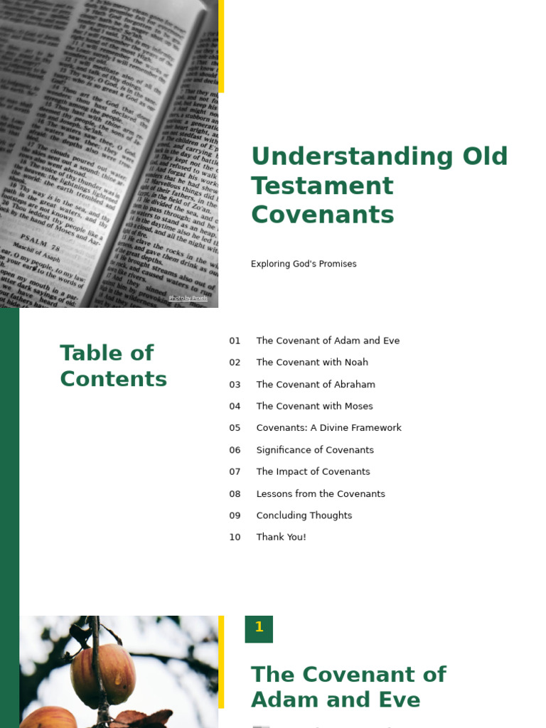 Understanding Old Testament Covenantse 86 A 9546 A 0 Ad 8 Ed 7 | PDF ...