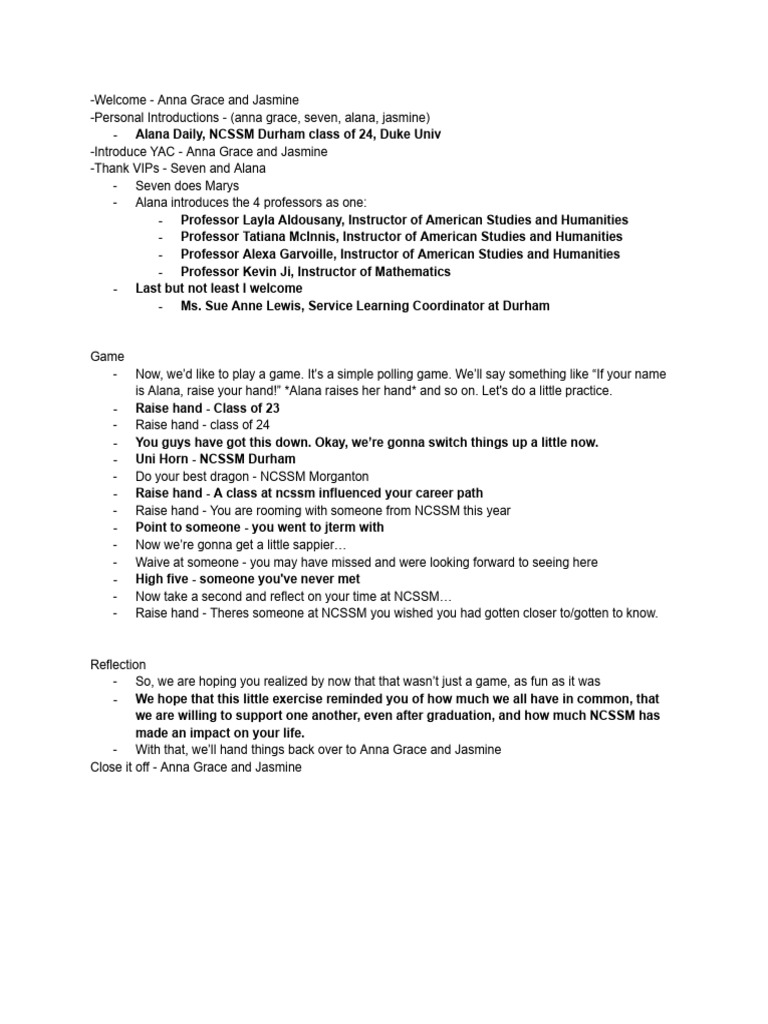 Script Chapel Hill | PDF