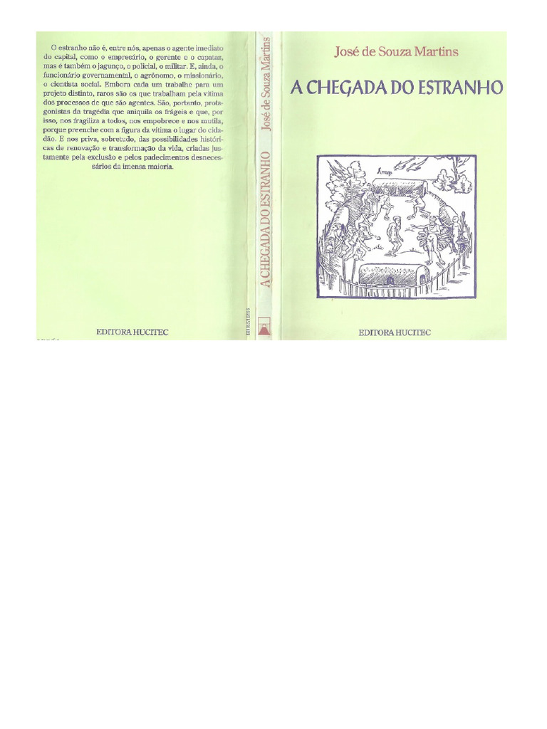 Texto 01 - MARTINS, José de Souza. A Chegada Do Estranho | PDF