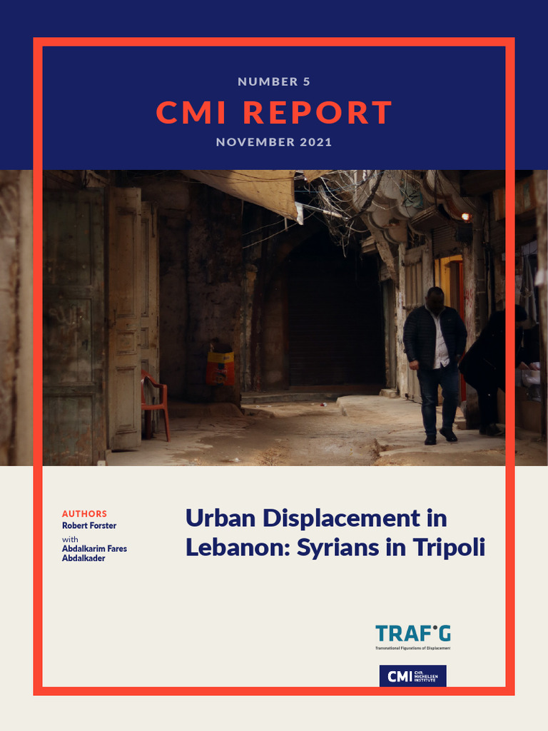 7975 Urban Displacement in Lebanon Syrians in Tripoli | PDF | Lebanon ...