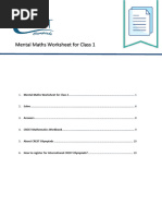 Grade 6 Mental Math Practice | PDF