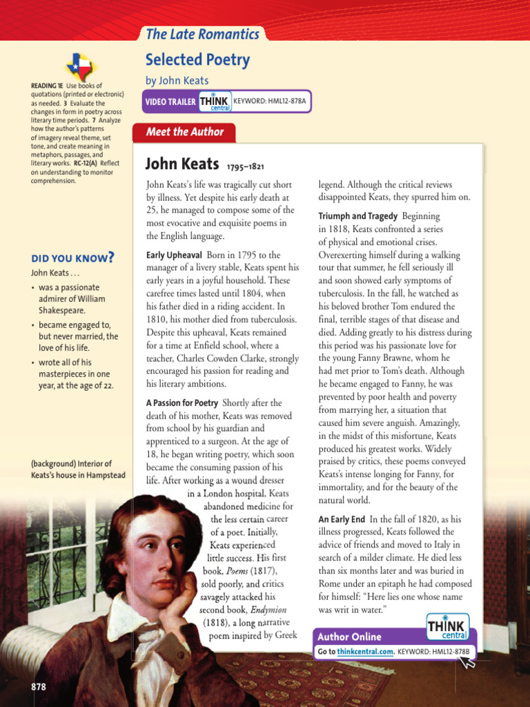 John Keats: Life and Poetry Insights | PDF | John Keats | Poetry