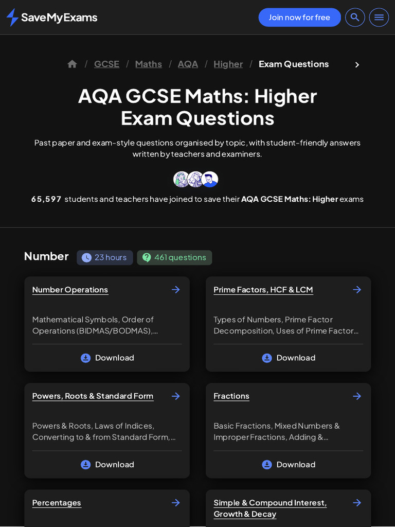 AQA GCSE Maths Higher Exam Questions & Answers 2015 (PDF) | PDF | Area | Equations