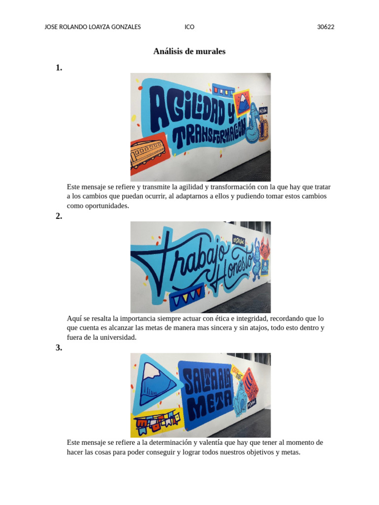 Análisis de Murales | PDF