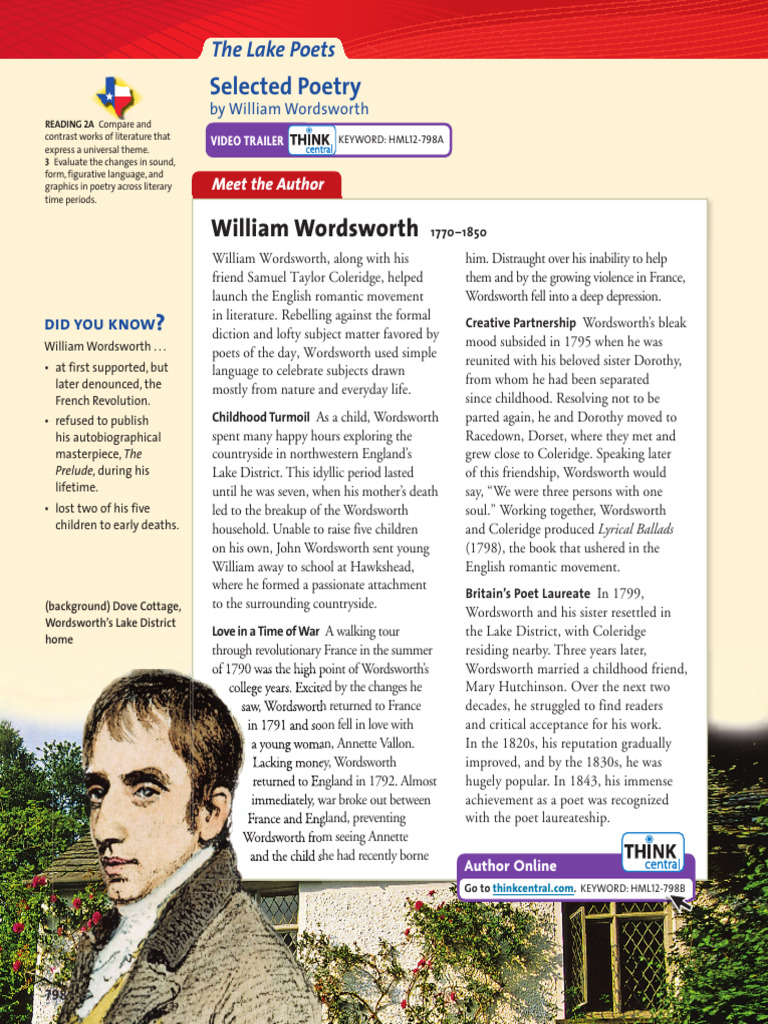11 - William Wordsworth Tintern Abbey | PDF | William Wordsworth