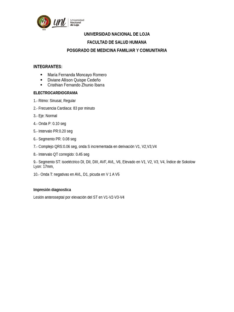 Electrocardiogram A | PDF