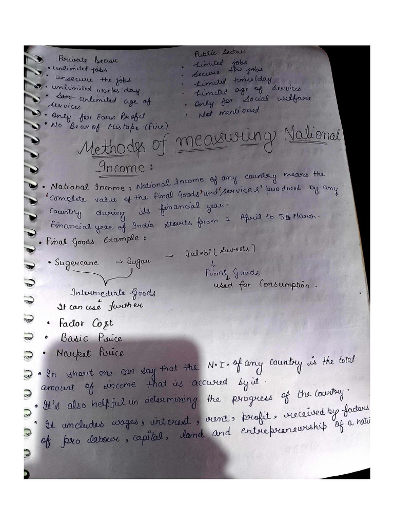 Methods of Measuring National Income | PDF