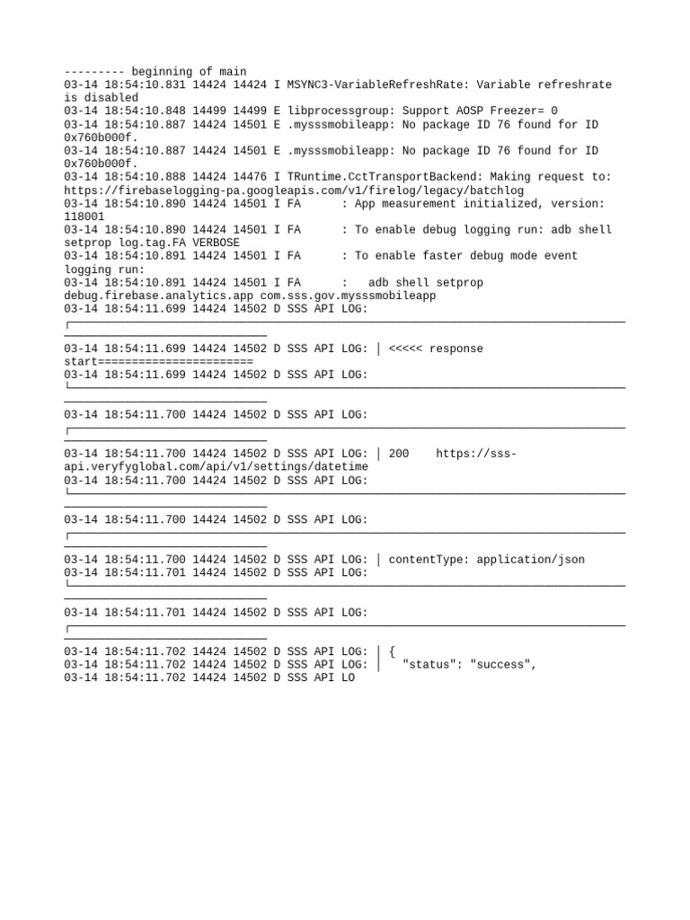 Sss Log 03 14 2025 18 54 10 | PDF