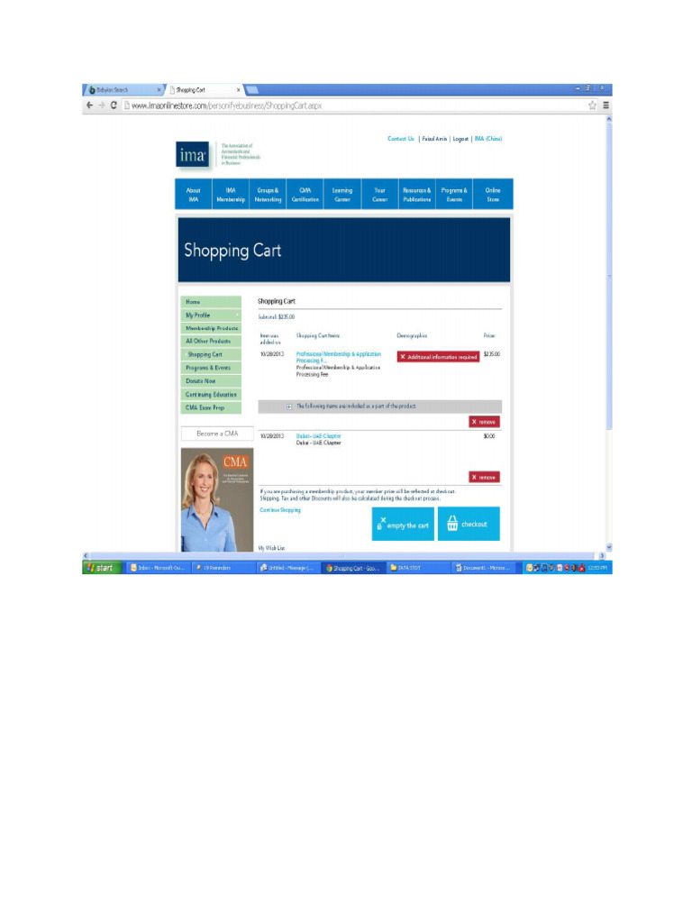 CMA Membership Process | PDF