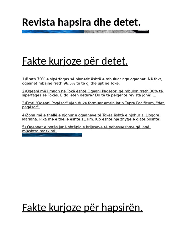 Hapsira Dhe Detet | PDF