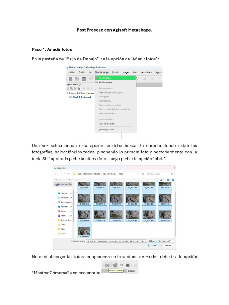 Post Proceso Con Agisoft Metashape | PDF | Píxel | Archivo de computadora