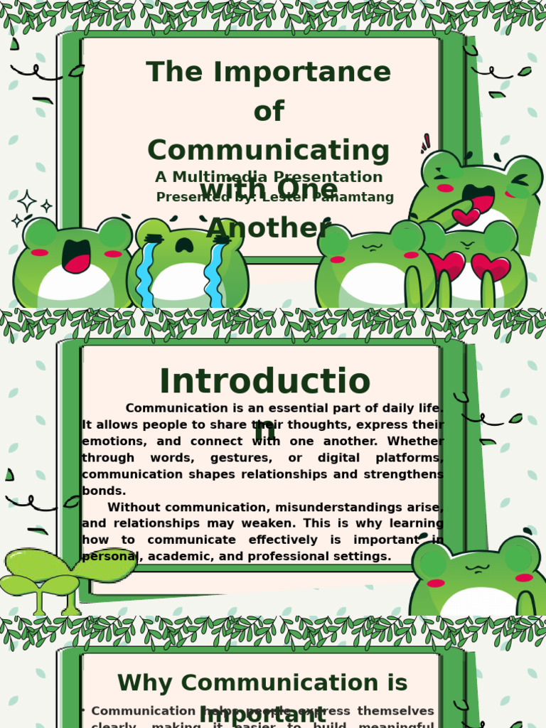 The Importance of Effective Communication | PDF