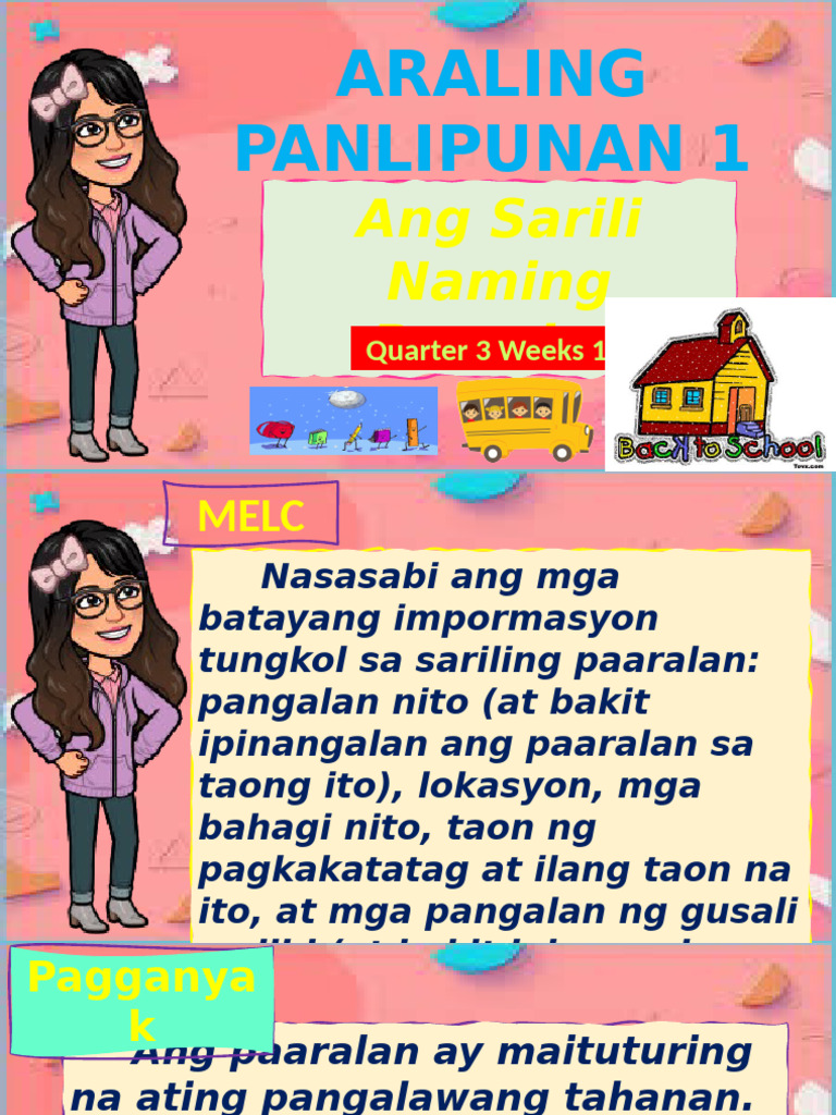 AP 1 Q3 WEEKS 1 2 Ang Sarili Naming Paaralan. | PDF