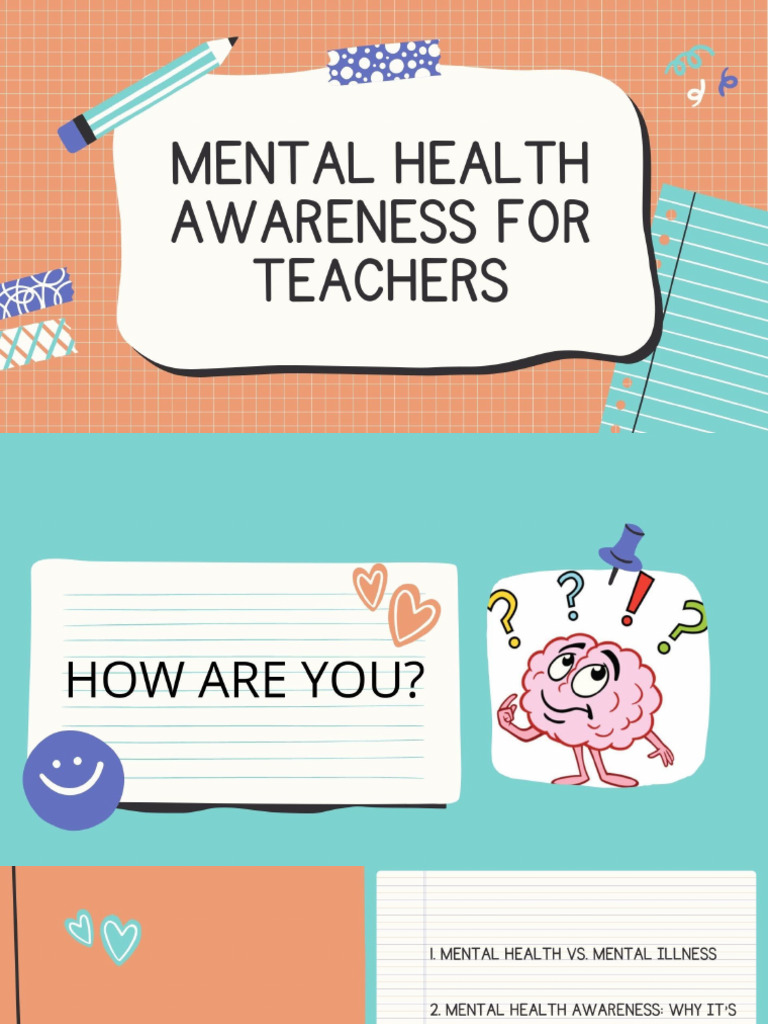 Mental Health Awareness For Teachers | PDF