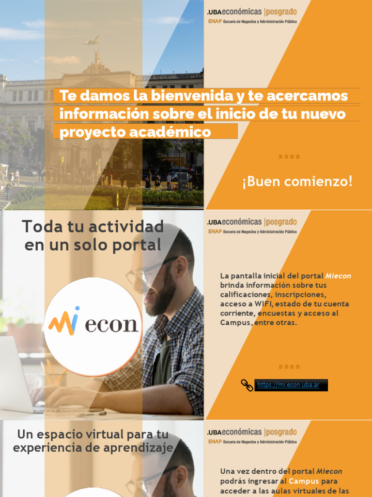 Guía del Portal Miecon para Estudiantes | PDF