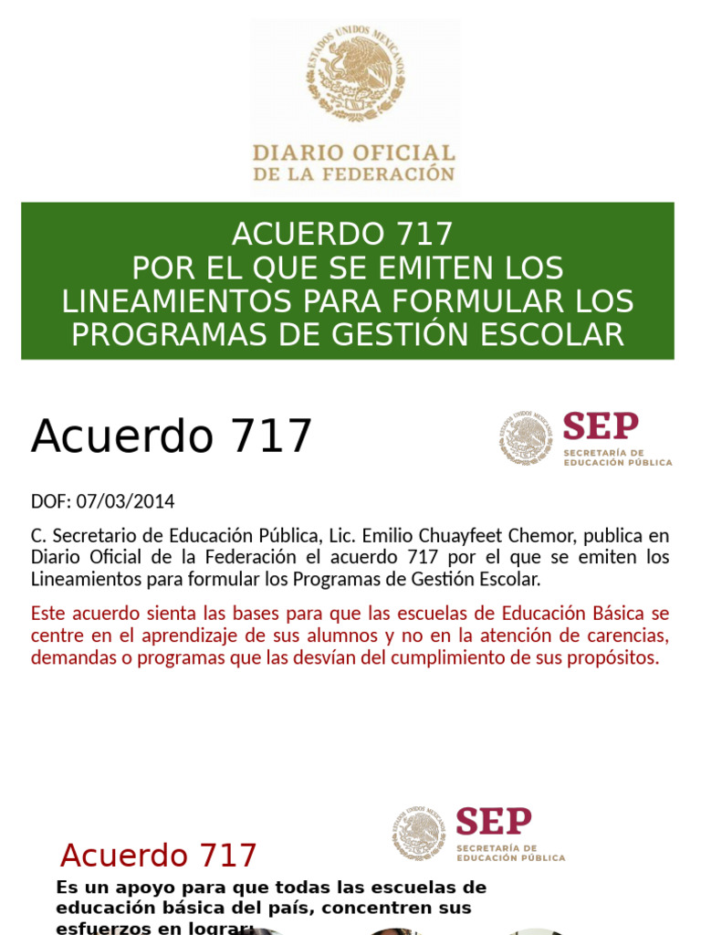 ACUERDO 717 | PDF | Educación primaria | Evaluación