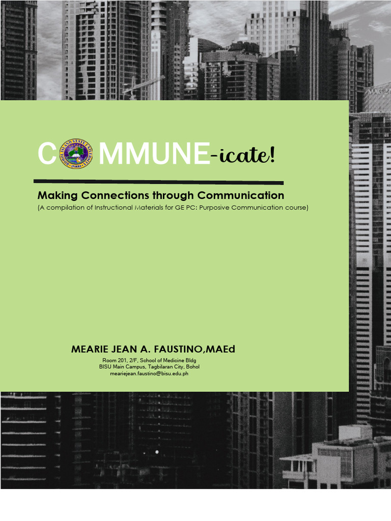 GE PC Handoutsprelim To Midterm | PDF | Communication | Nonverbal Communication