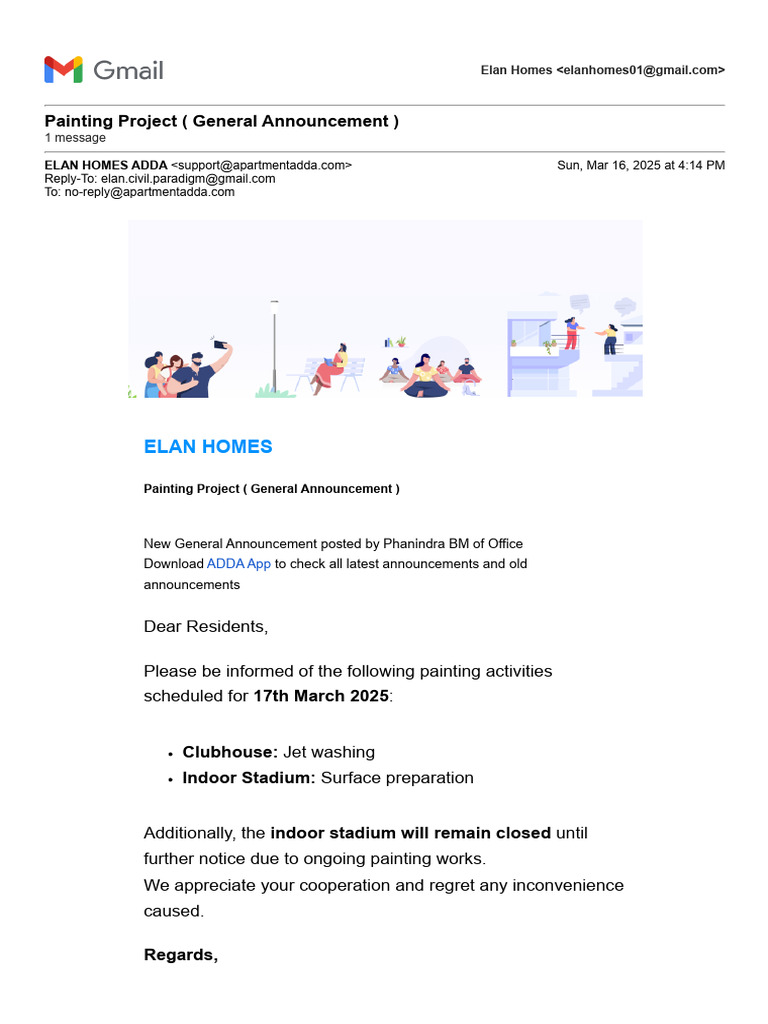 Gmail - Painting Project (General Announcement) | PDF