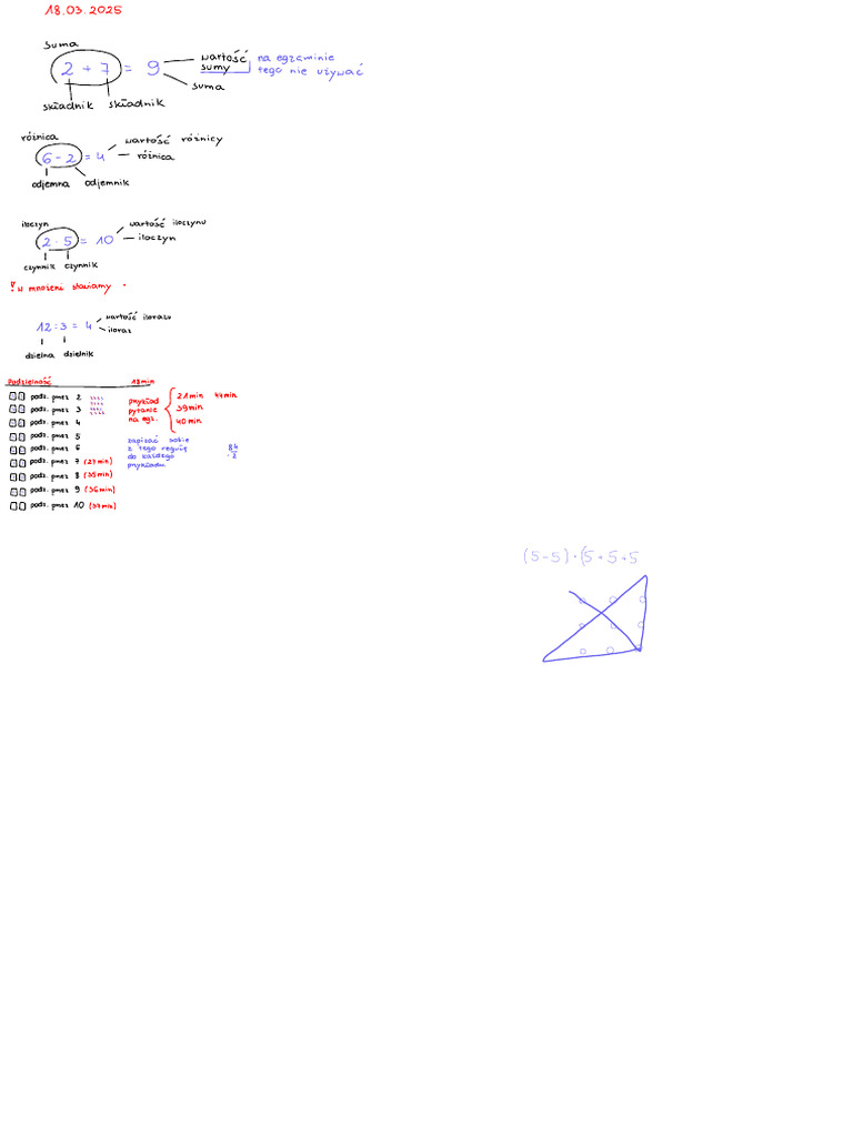 Dzisiaj - Matma | PDF