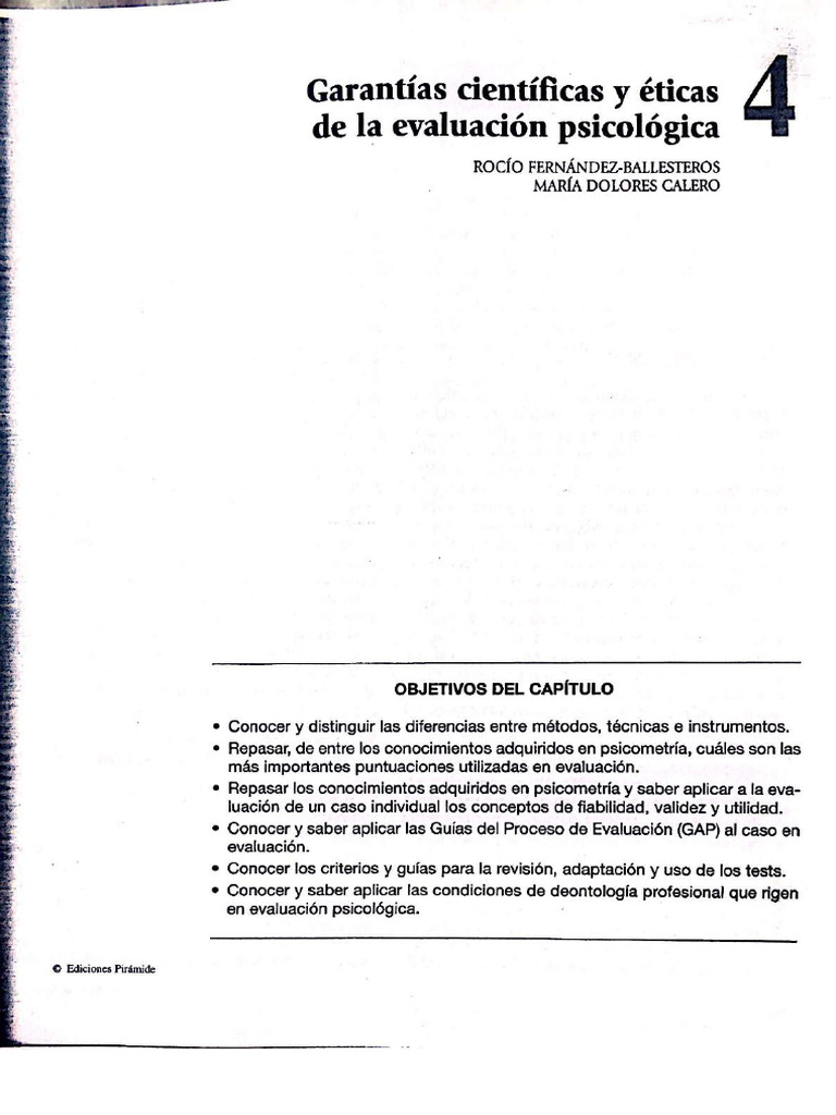 Fernández-Ballesteros 4. Garantías Científicas y Éticas de La ...