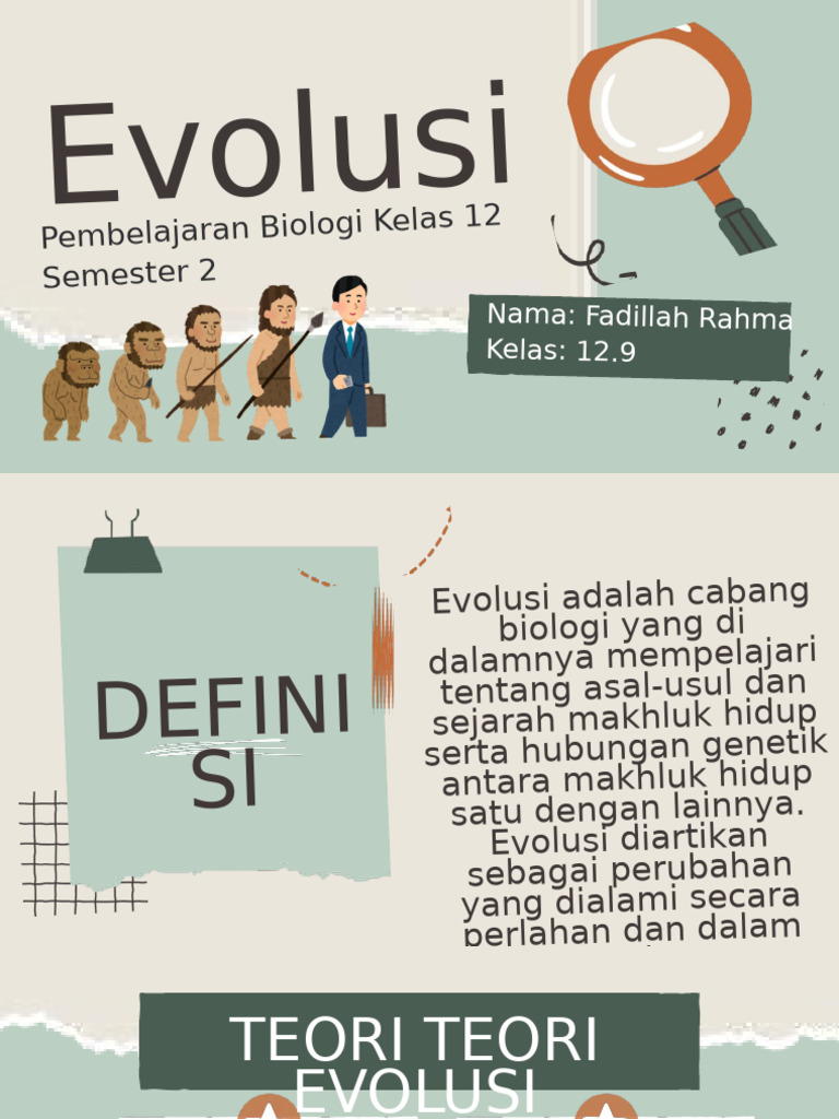 Evolusi Biologi Kelas 12 | PDF