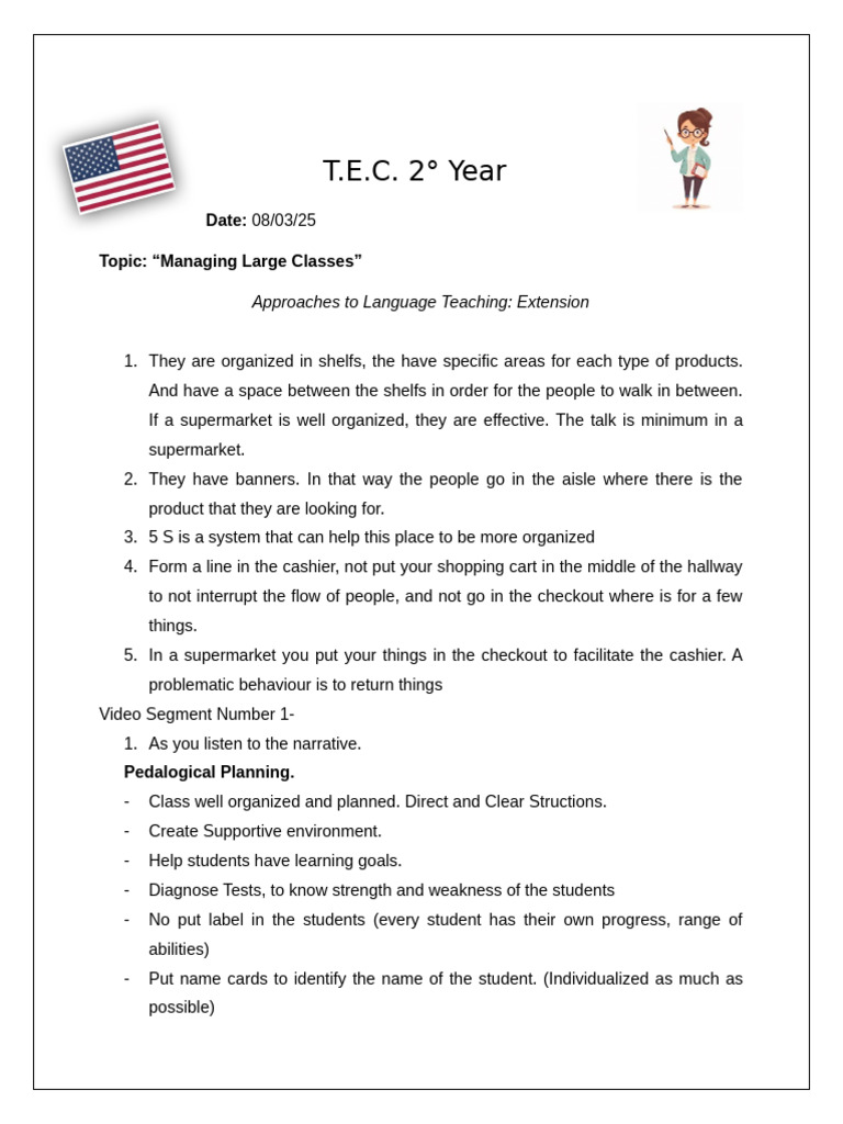 Managing Large Classes | PDF