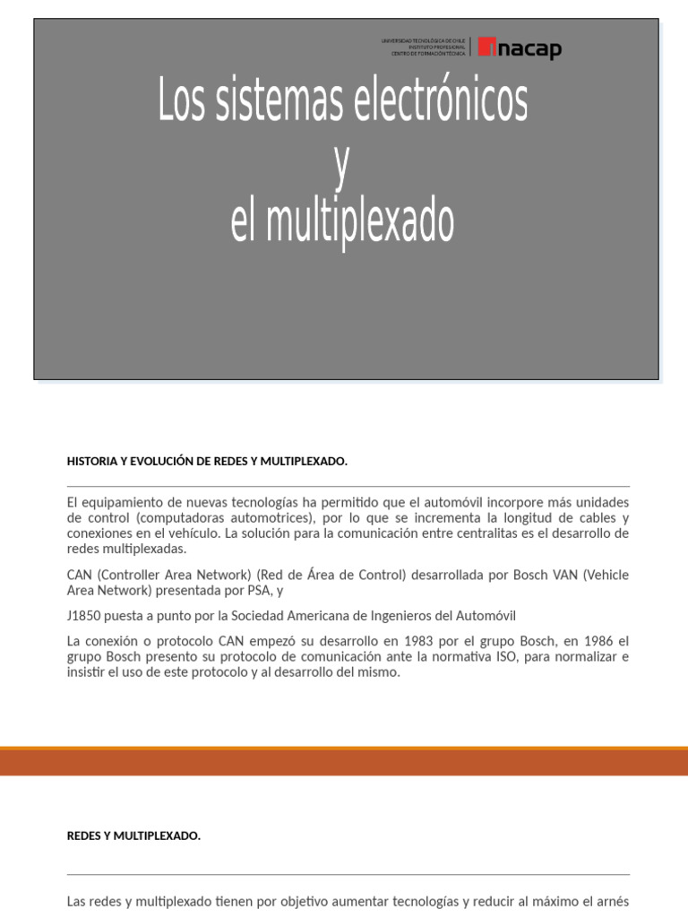 Sistema multiplexado - unidad 1 | PDF | Electrónica | Ingenieria Eléctrica