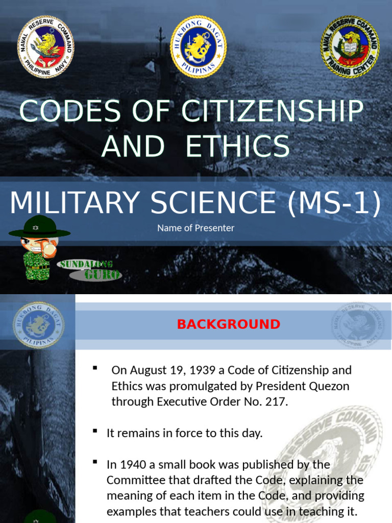 Code of Citizenship and Ethics Overview | PDF