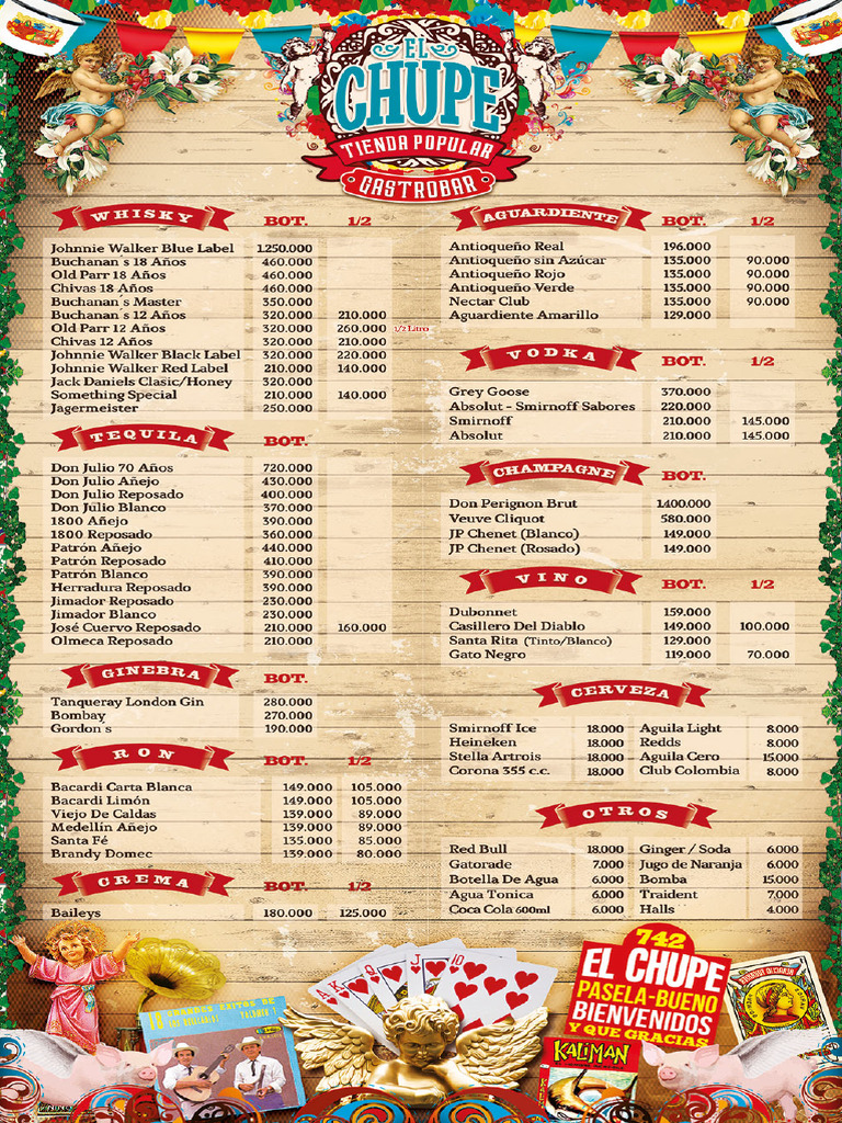 carta-el-chupe-MODELIA-DICIEMBRE-2022 | PDF