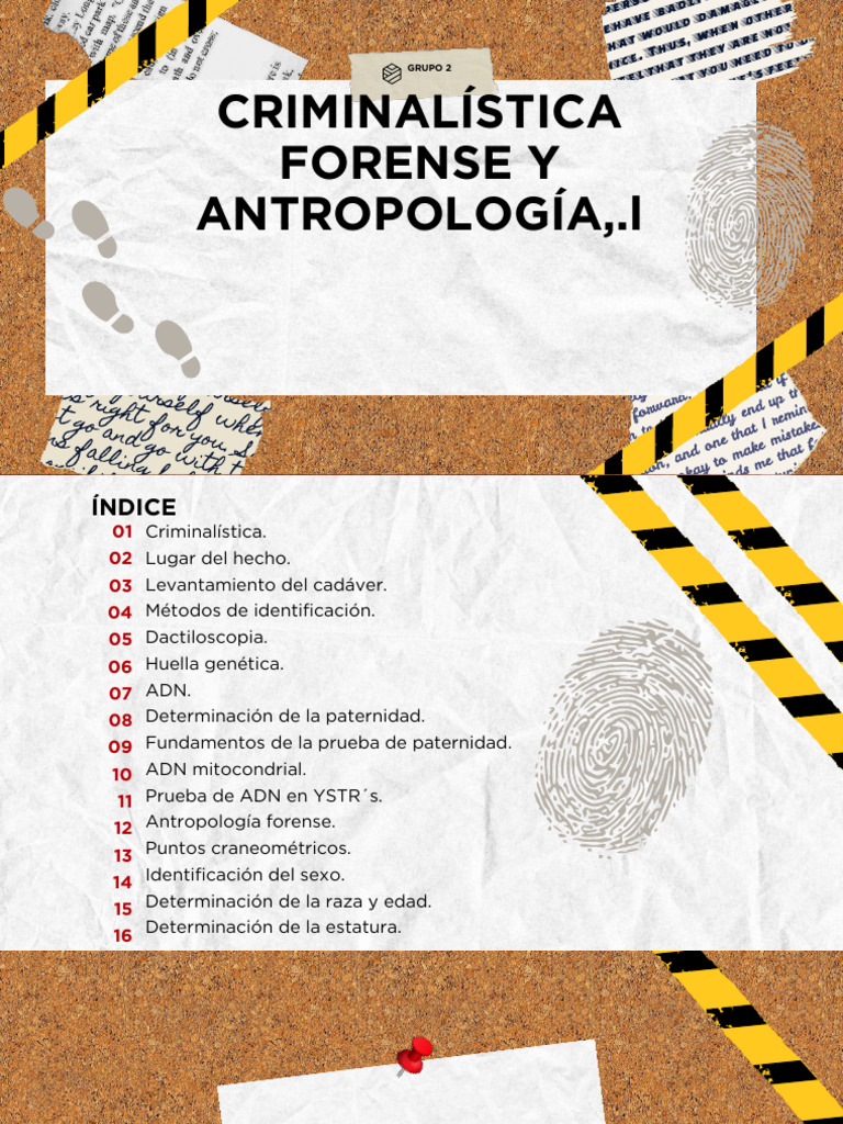 Criminalística Forense y Antropología - Compressed | PDF | Huella ...
