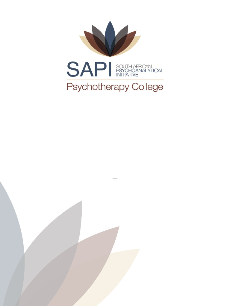 SAPI College Prospectus Sept 22 | PDF | Psychotherapy | Psychoanalysis