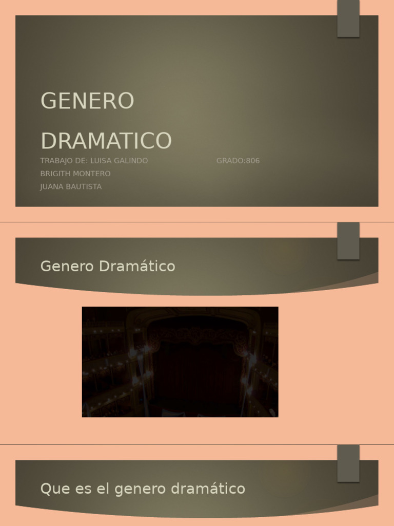 Genero Dramatico | PDF