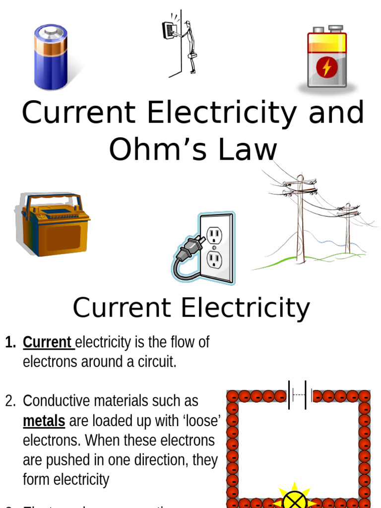 10a. Current Electricity & Ohms Law (1) - 1 | PDF | Series And Parallel ...