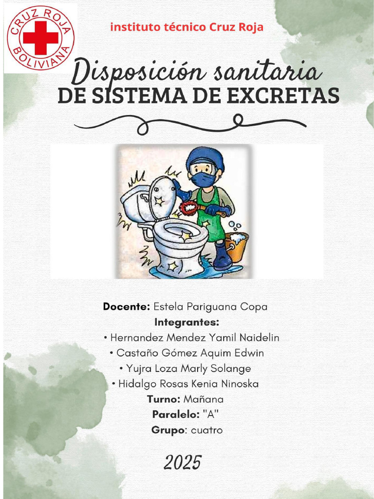 Disposición Sanitaria de Excretas | PDF | Alcantarillado | Letrina
